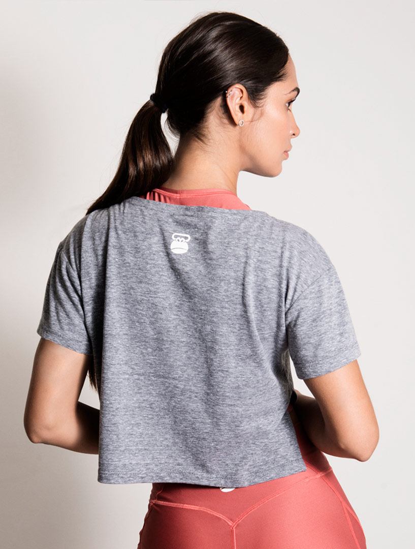 Icon Crop Top – Dumbbell